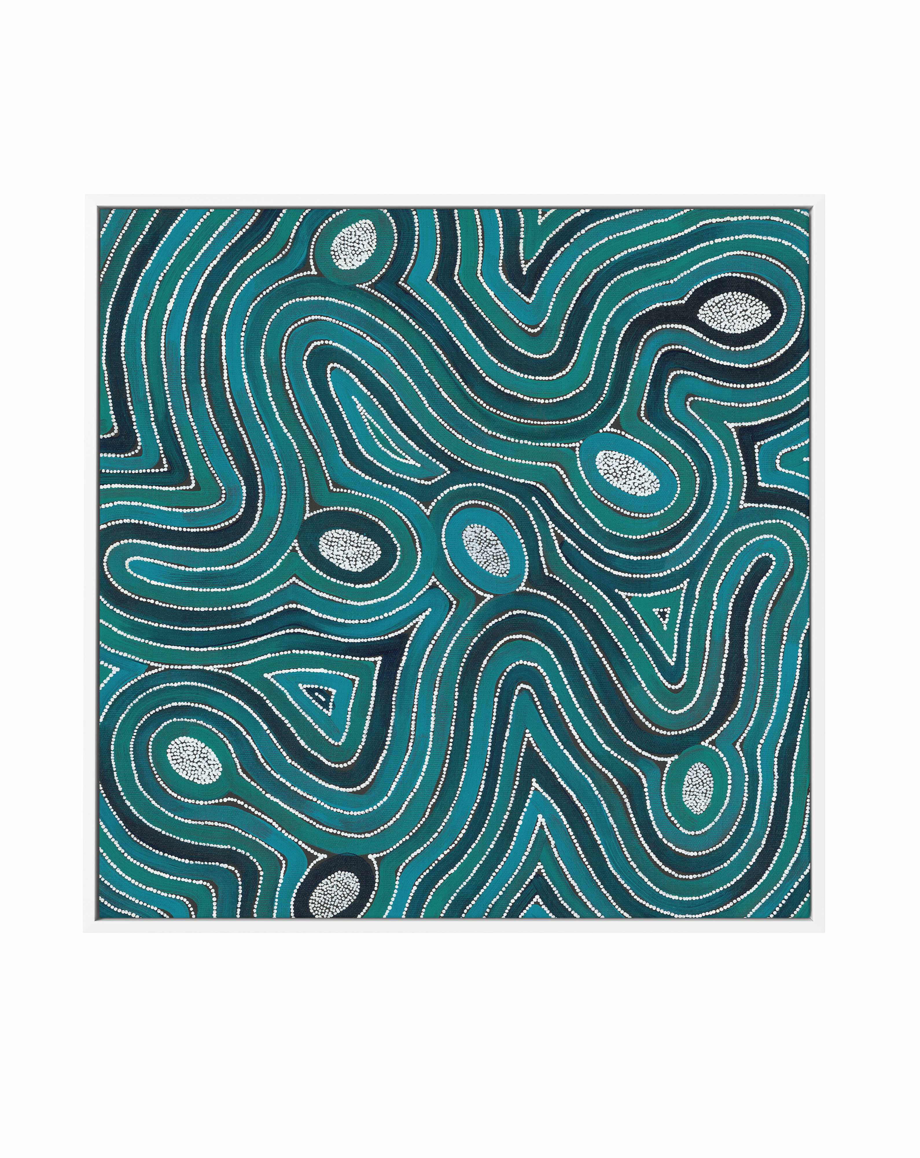 Yarla Jukurrpa II - Cockatoo Creek by Alicka Napanangka Brown | Framed ...