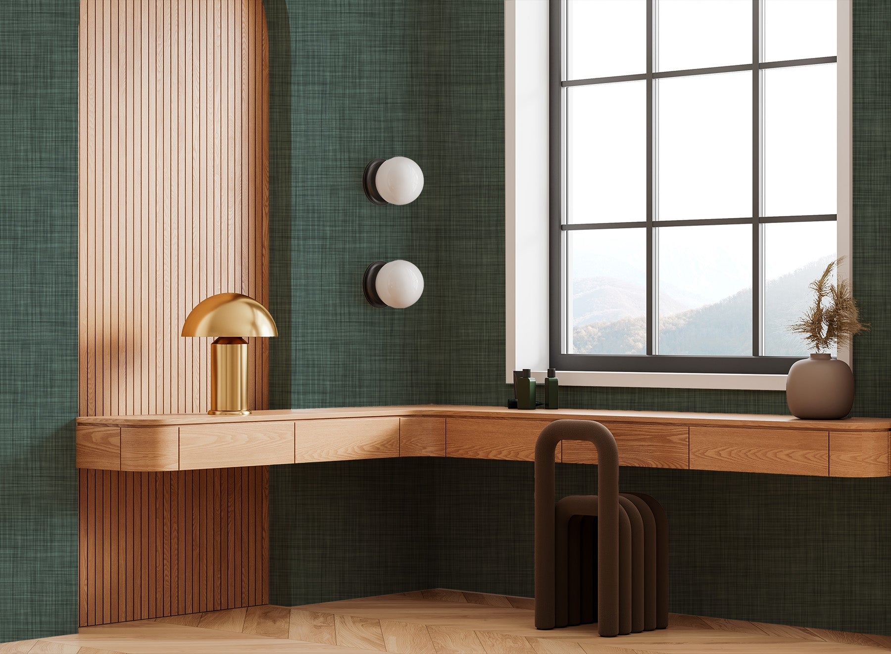 Aspen in Moss Premium Commercial Grade Wallpaper – Olive et Oriel