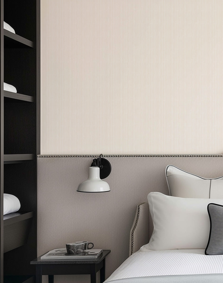 Balmain in Bone White Premium Commercial Grade Vinyl Wallpaper – Olive ...
