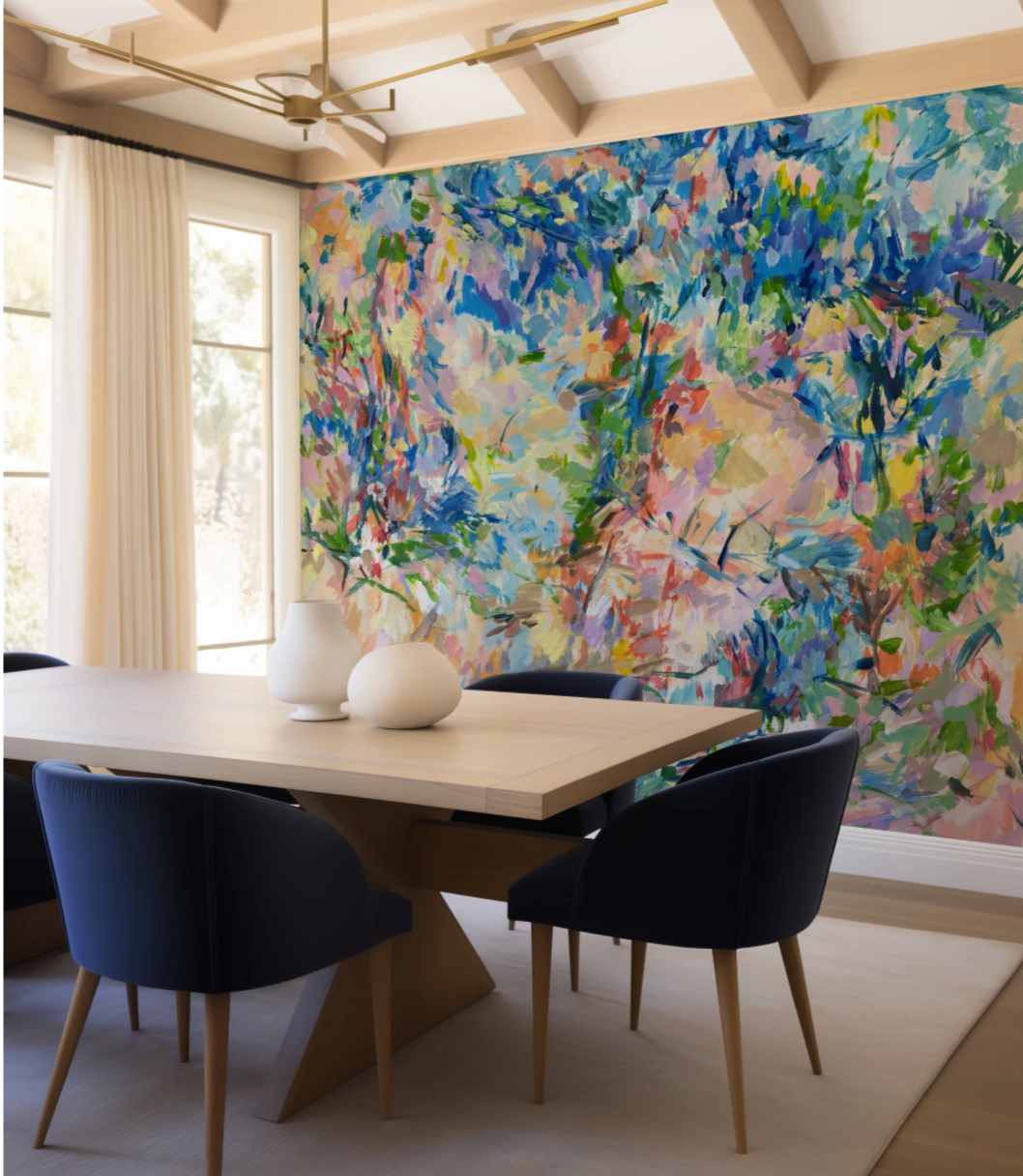 Bellagio - Maximalist Abstract Wall Mural Exclusive to Olive et Oriel