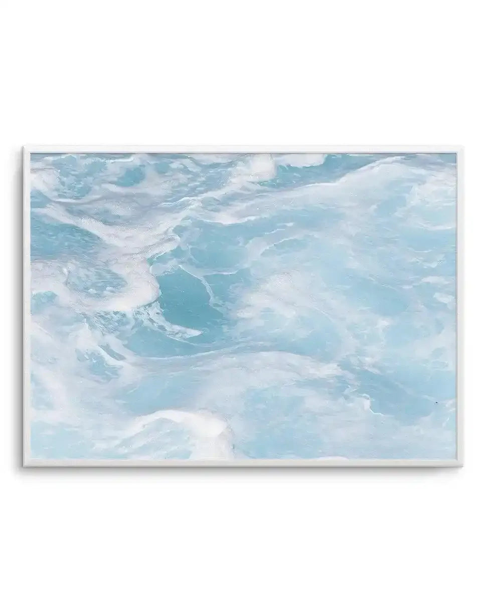 Coastal Photography Wall Art Print of Ocean Water in Blue – Olive et Oriel