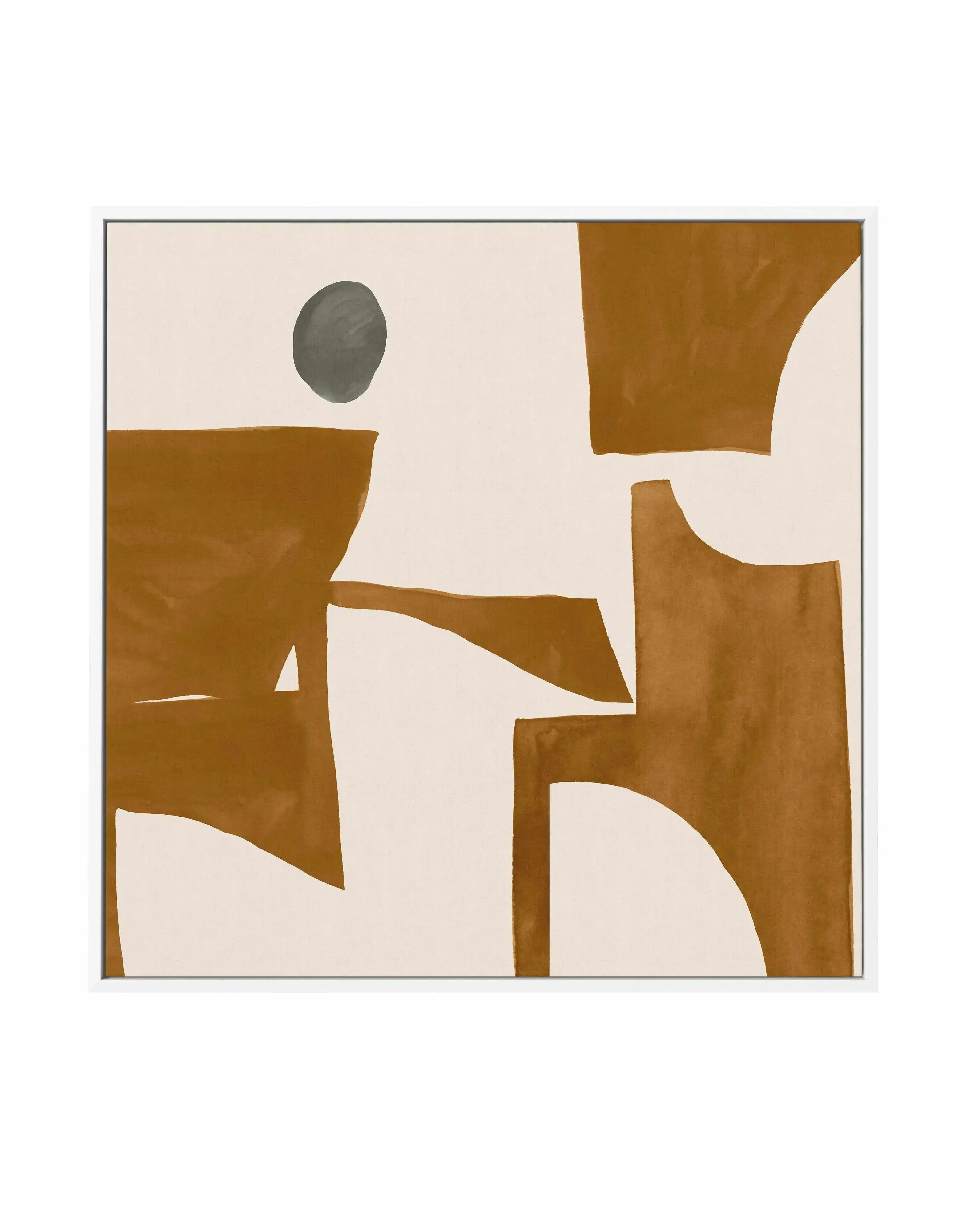 Contour Study No 2 SQ Framed Canvas Art Print – Olive et Oriel