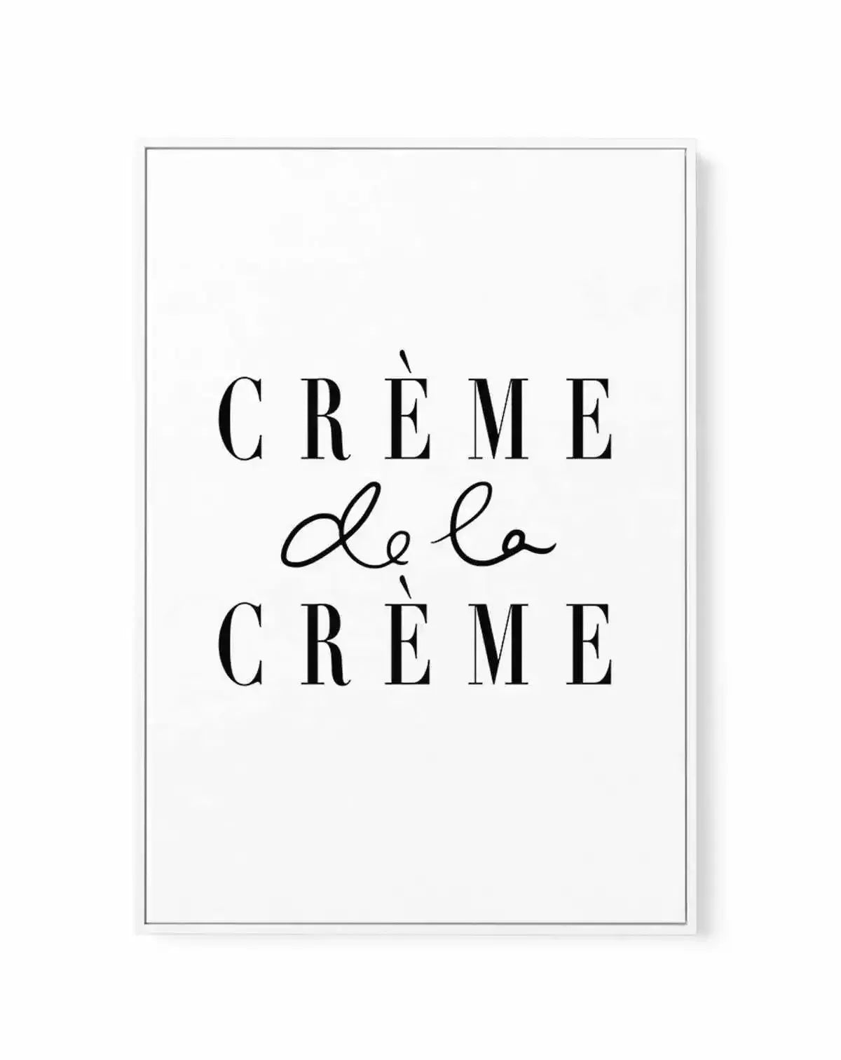 Creme de la Creme Wall Framed Canvas Artwork | Made in Australia ...
