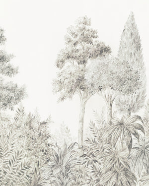 Vintage Trees Hand Painted Designer Wallpaper Mural – Olive et Oriel