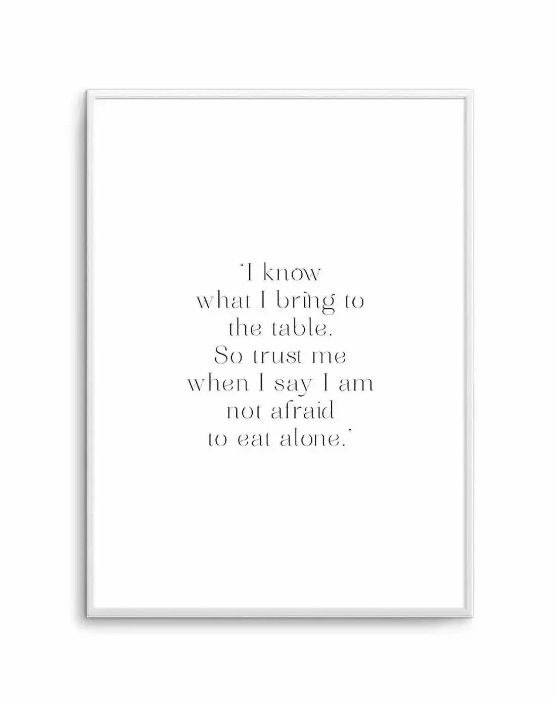 SHOP I Know What I Bring | Typographic Quote Print or Poster – Olive et ...