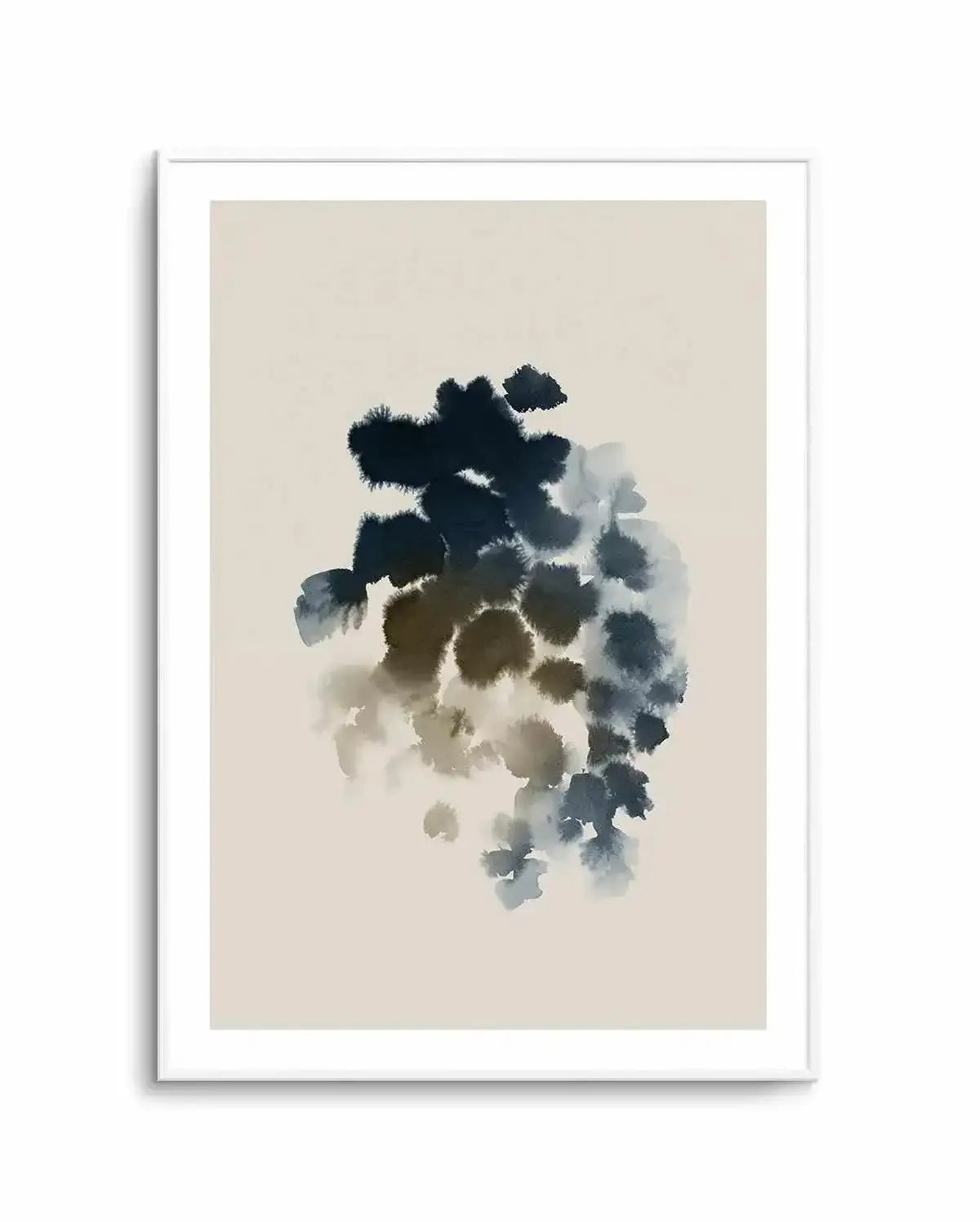 Abstract Wall Art Print - Ink Blot II in Blue – Olive et Oriel