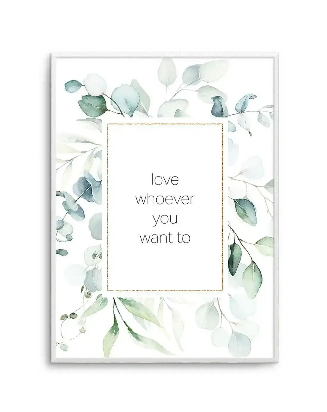 SHOP Love Whoever You Want Typographic LGBTQ Quote Art Print. – Olive ...