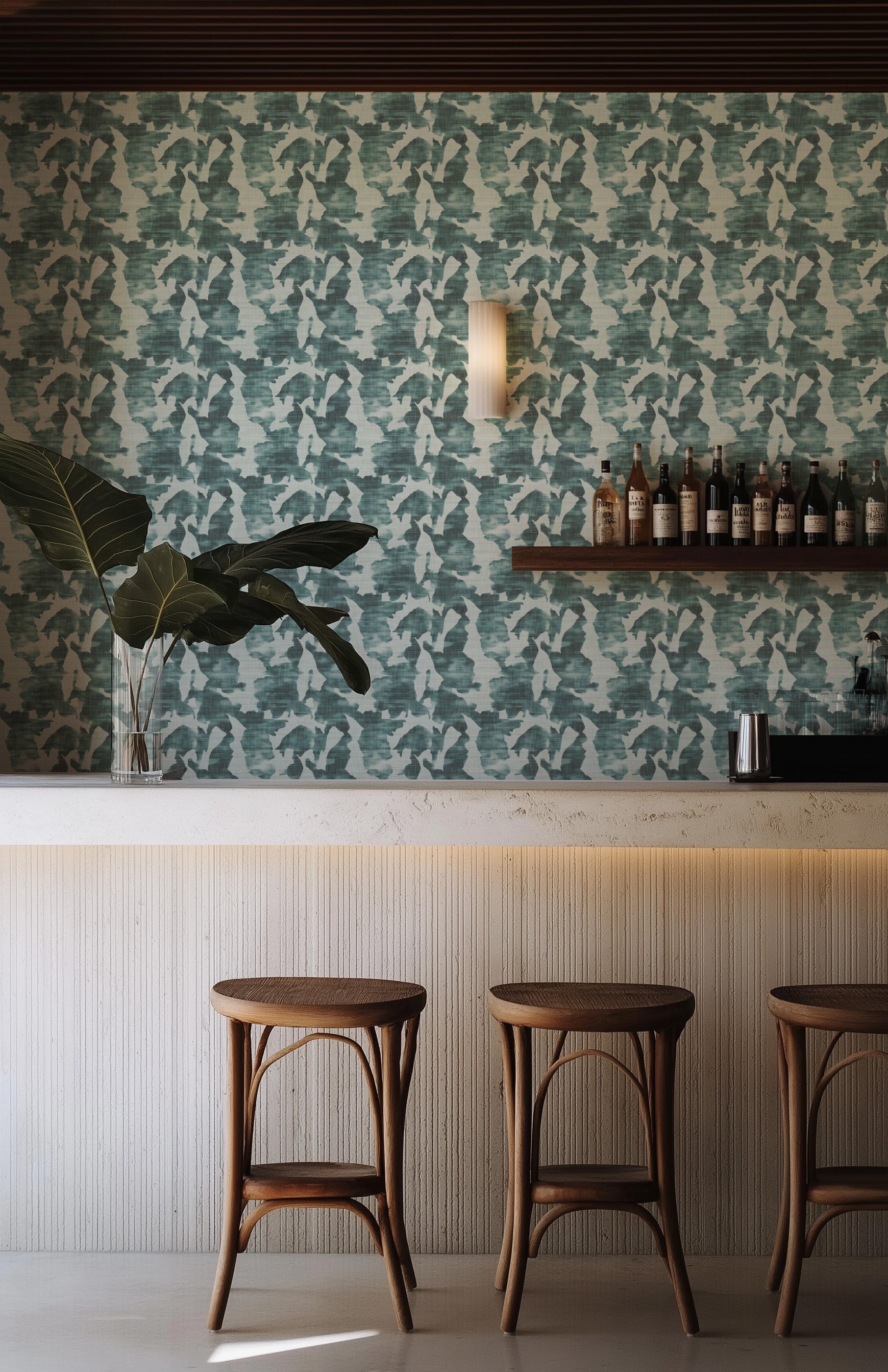 Northcote in Moss Green Premium Commercial Grade Vinyl Wallpaper ...