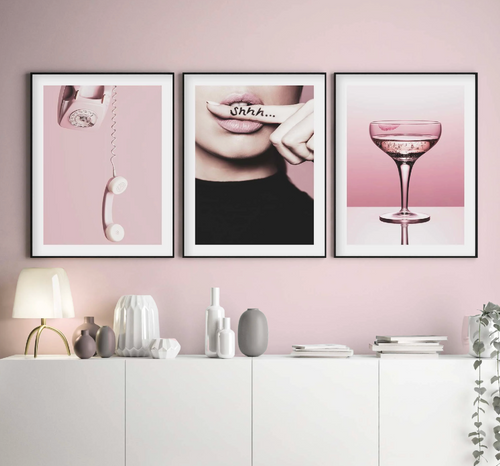 Pink Wall Art Prints - Decorate with Modern Pink Art Prints Today ...