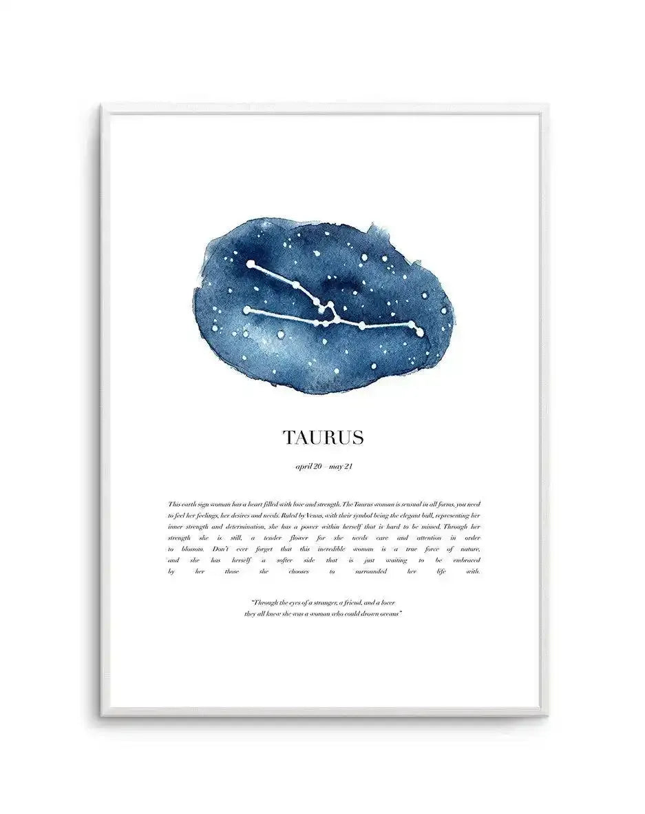 SHOP Taurus Zodiac Astrology Star Sign Art Print or Poster – Olive et Oriel